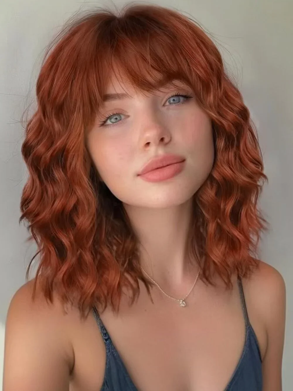MINLEE | Hair | New Minlee Auburn Wig With Bangs For Women 4 Inch Short ...
